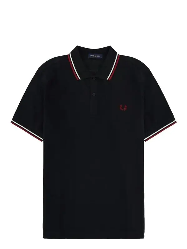 Fred Perry Twin-tipped Polo Shirt - Blue