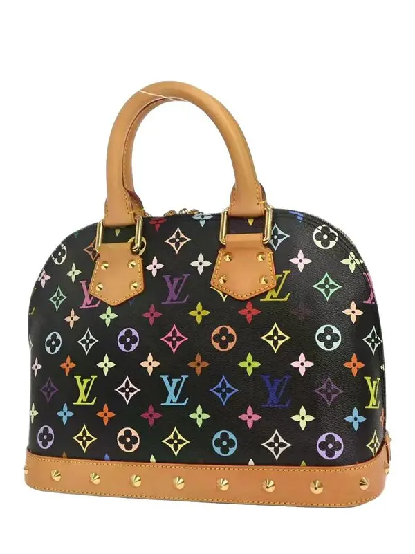 LOUIS VUITTON Pm Monogram Multicolor Alma Shoulder Bag - Black