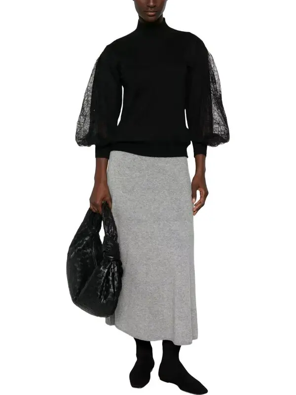 Fabiana Filippi A-line Midi Skirt - Grey