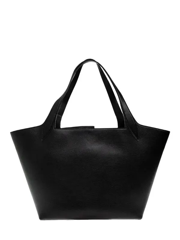 LIFFNER Buckle-detail Leather Tote Bag - Black