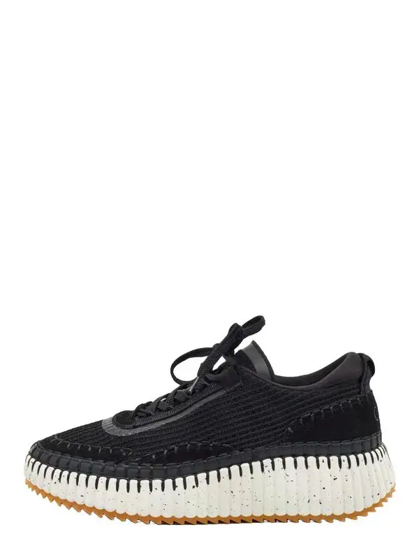 Chloé Nama Knit Sneakers - Black
