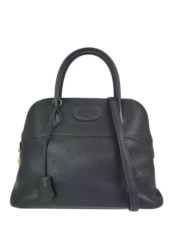 Hermès Bolide 31 Leather Shoulder Bag - Black