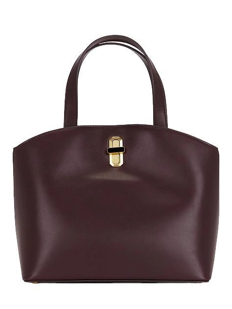 FAVORITE DAUGHTER The Heirloom Everyday Tote Bag In Burgundy - Cherry Lacquer