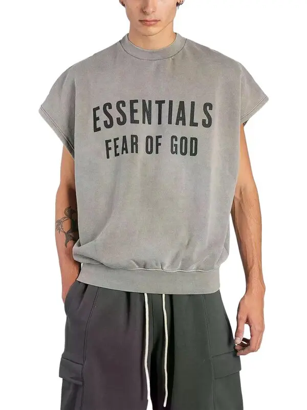 Fear Of God Essentials Logo-print Vest - Grey