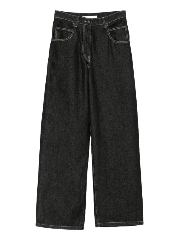 Christian Wijnants Patan Contrast-stitch Jeans - Black