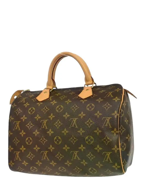 LOUIS VUITTON 2003 Speedy 30 Monogram Handbag - Brown