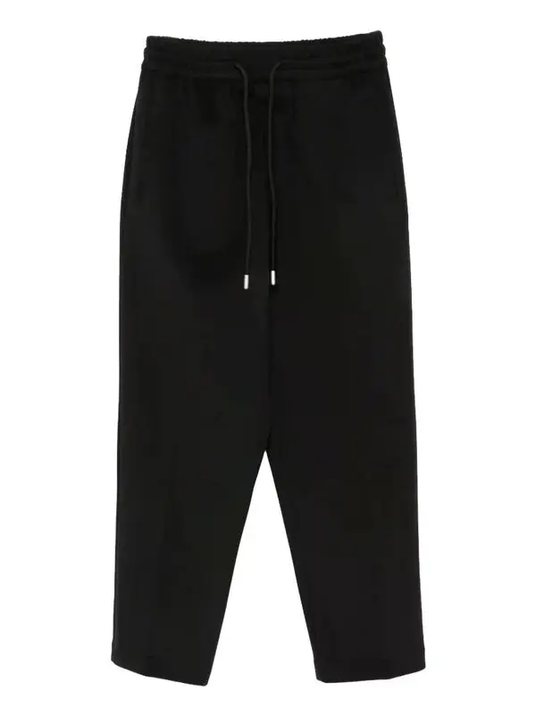 YES LONDON Drawstring Track Pants - Black