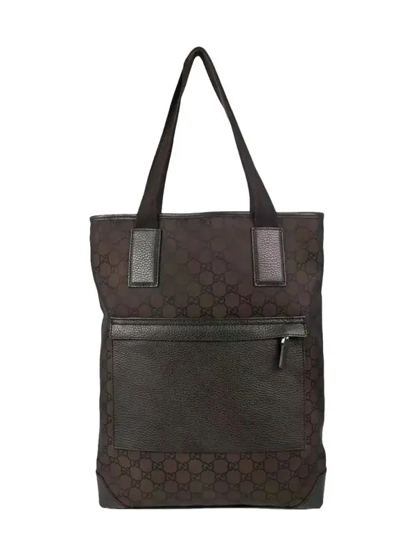 Gucci Gg Supreme Tote Bag - Brown