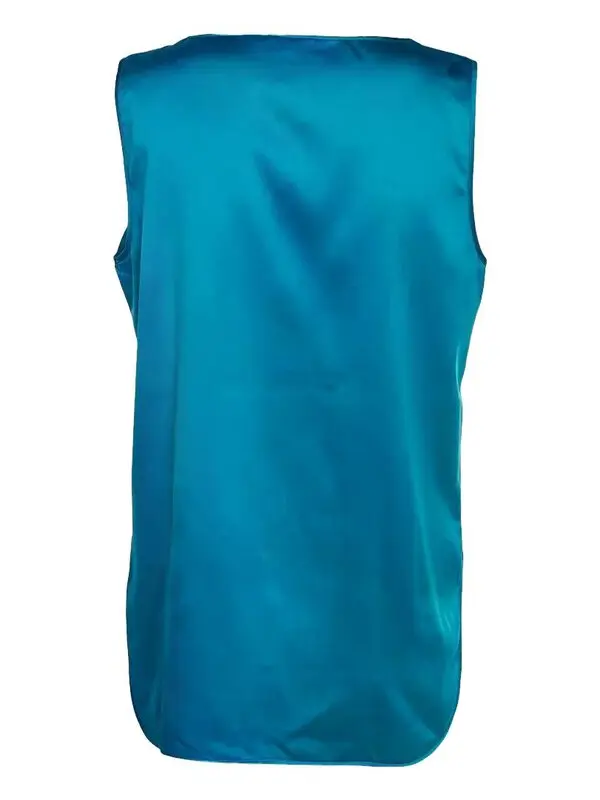 Max Mara Leisure Satin Top - Blue