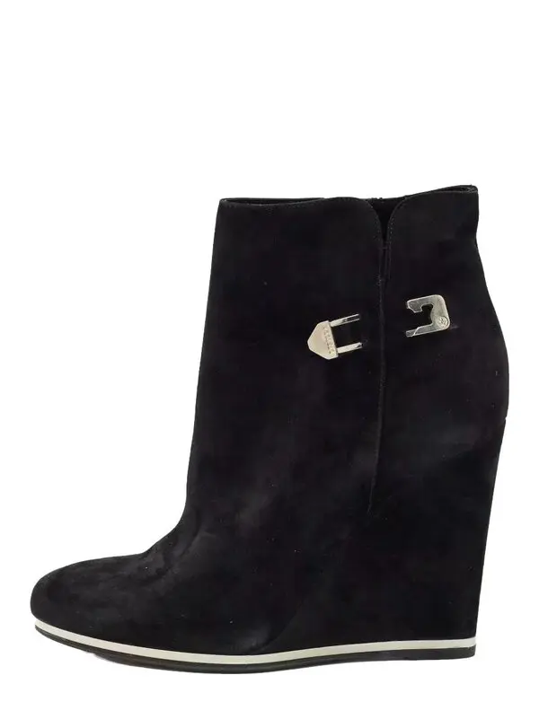 LE SILLA Pin-embellished Wedge Ankle Boots - Black