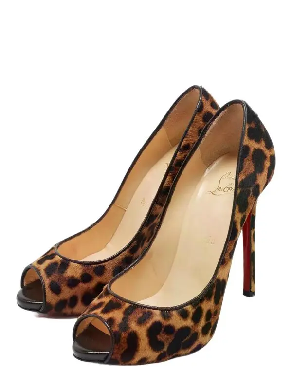 CHRISTIAN LOUBOUTIN Maryl Leopard-print Pumps - Brown