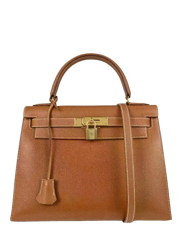 Hermès 1994 28 Kelly Sellier Handbag - Brown