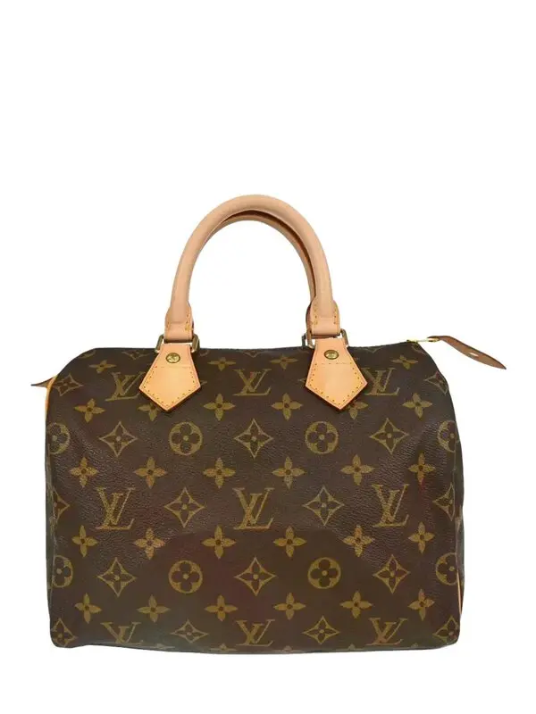 LOUIS VUITTON Monogram Speedy 25 Handbag - Brown