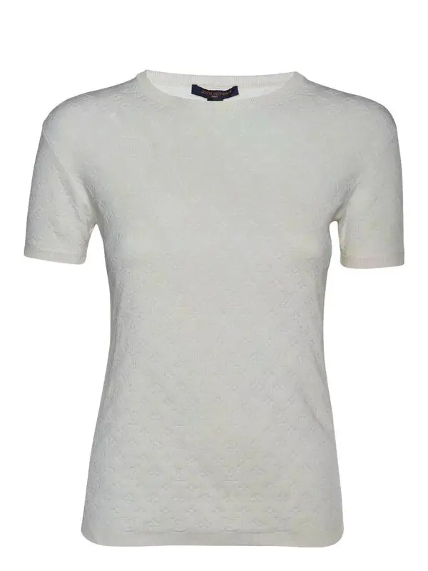 LOUIS VUITTON Monogram Crew-neck T-shirt - Neutrals
