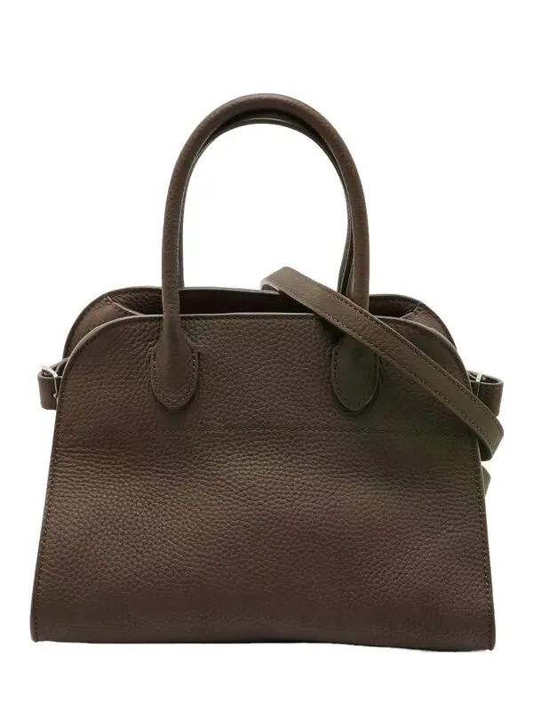 THE ROW 10 Soft Margaux Leather Tote Bag - Brown