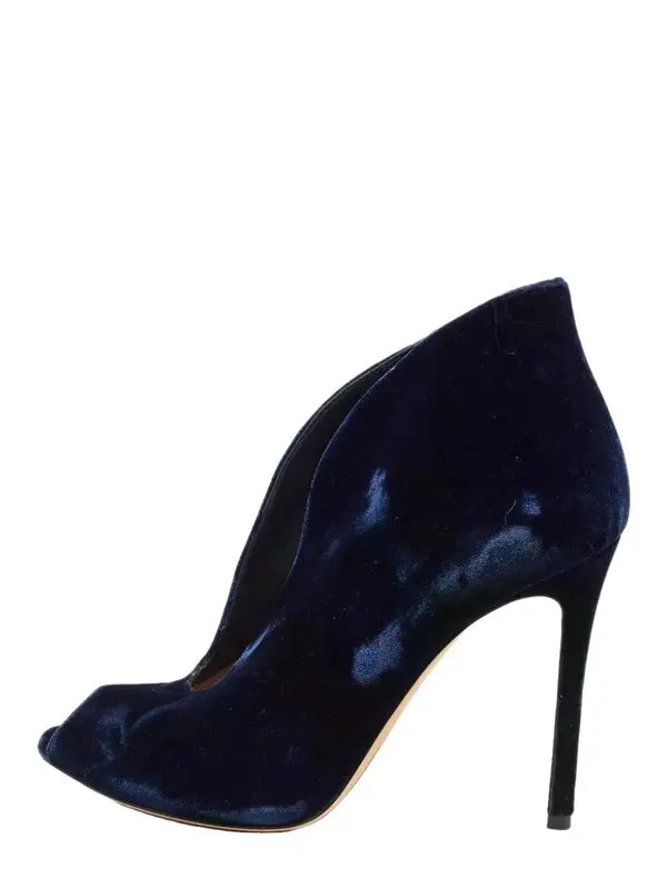 GIANVITO ROSSI Vamp Peep-toe Ankle Boots - Blue