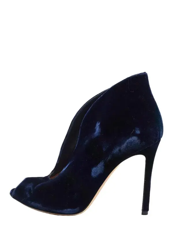 GIANVITO ROSSI Vamp Peep-toe Ankle Boots - Blue