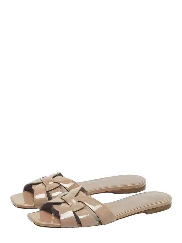Saint Laurent Tribute Sandals - Neutrals