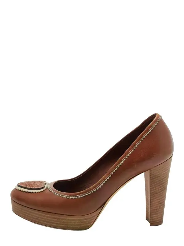 Gucci Hysteria Platform Pumps - Brown