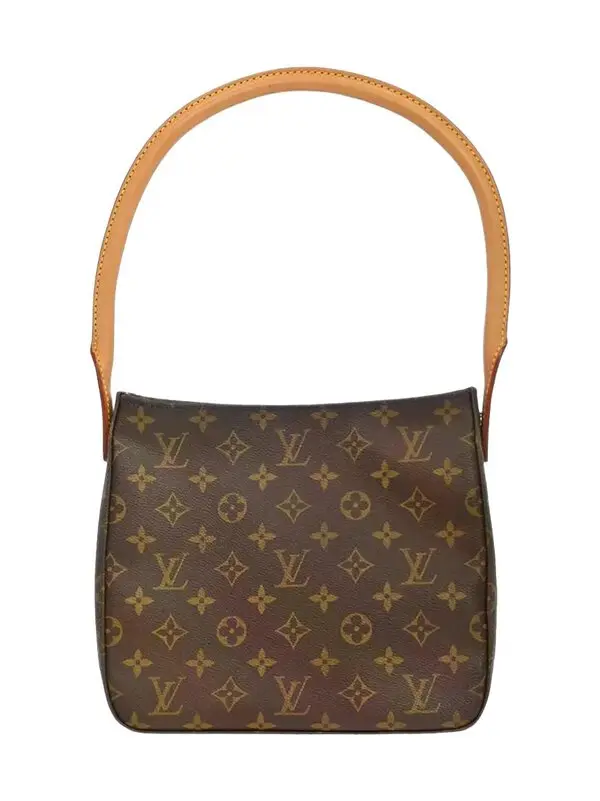 LOUIS VUITTON 2002 Monogram Looping Mm Shoulder Bag - Brown
