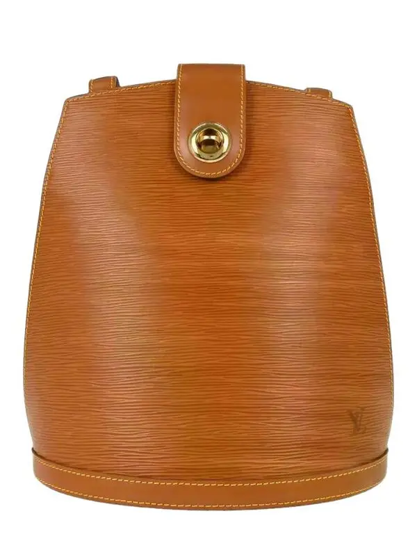 LOUIS VUITTON Epi Cluny Leather Bucket Bag - Brown