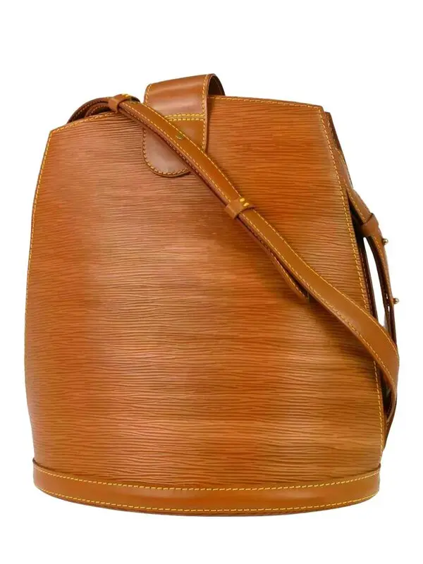 LOUIS VUITTON Epi Cluny Leather Bucket Bag - Brown
