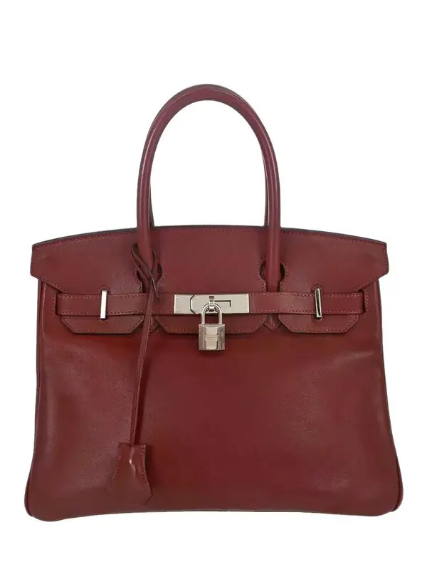 Hermès 2010 30 Birkin Tote Bag - Red
