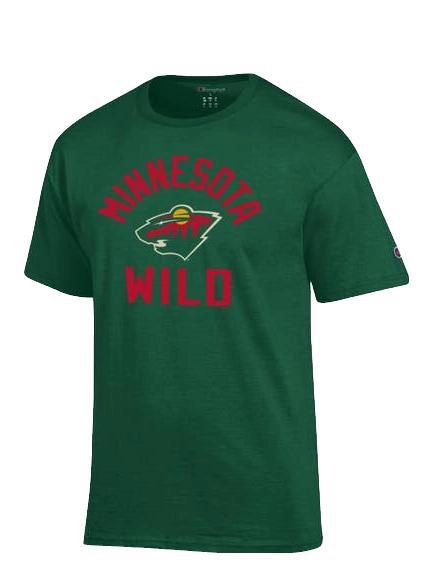 Champion Minnesota Wild Primary Logo Jersey T-shirt - Green
