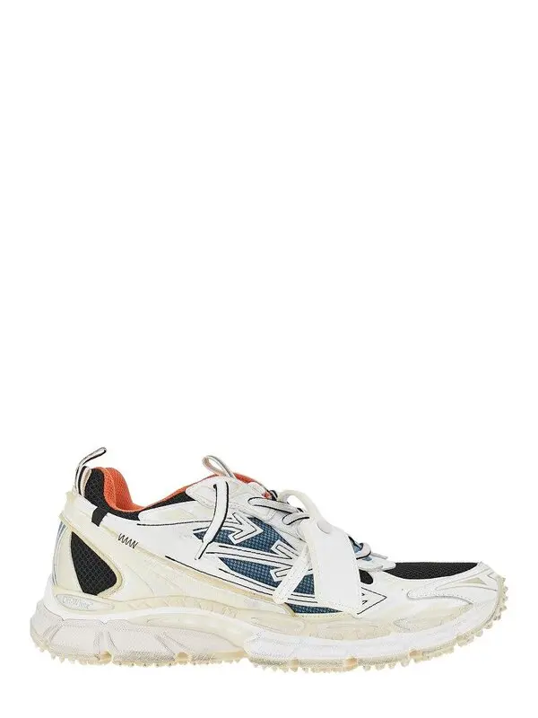 Off-White Worn Out Effect 'be Right Back' Sneakers - Multicolor
