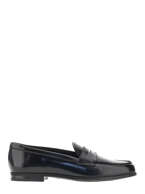 Church's Natalie' Fumé Polished Leather Loafers - Black