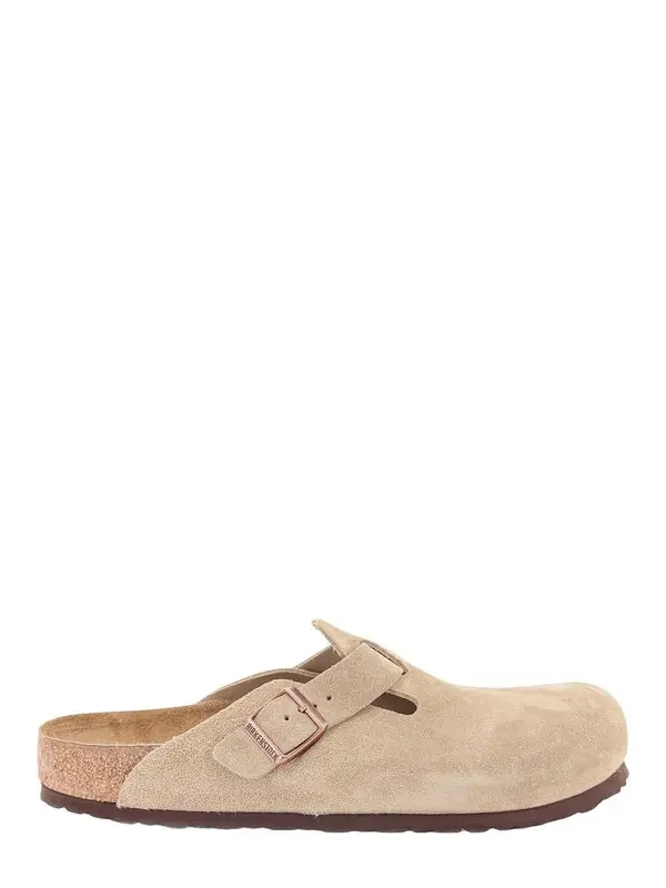 BIRKENSTOCK Boston Suede Clog - Beige