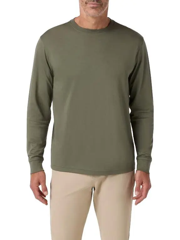 Mizzen+main Palmer Trim Fit Pima Cotton T-shirt - Olive