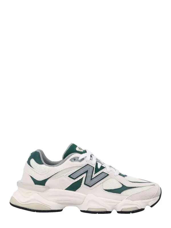 NEW BALANCE 9060 Low-top Sneakers In Suede And Mesh With Rubber Sole - Green
