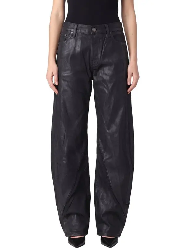 Acne Studios Mid-rise Baggy Jeans In Cotton Denim - Black