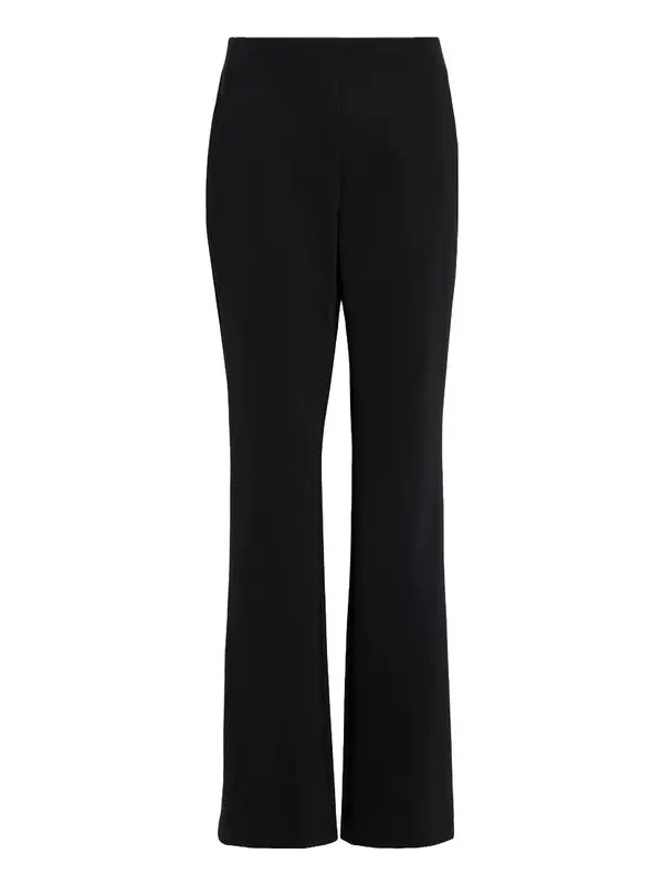 ASHLYN Cody Stretch Kick Flare Pants - Black