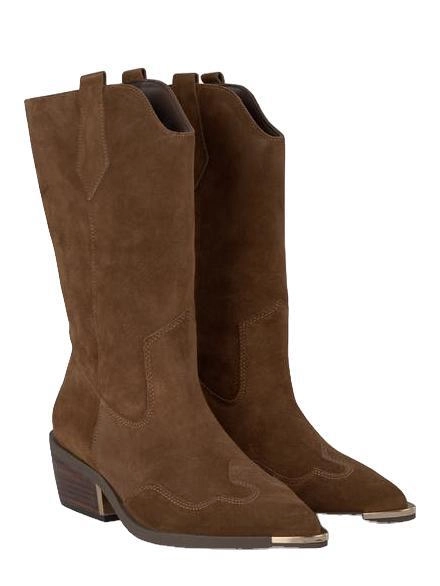 ALMA EN PENA Half Cowboy Bootie - Camel