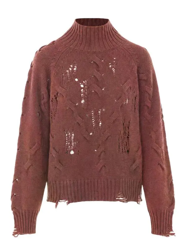 ANIYE BY Tina Cable-knit Sweater - Brown