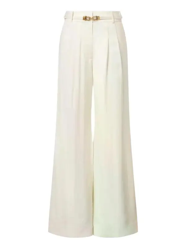 Zimmermann Belted Wide-leg Trousers - Neutrals