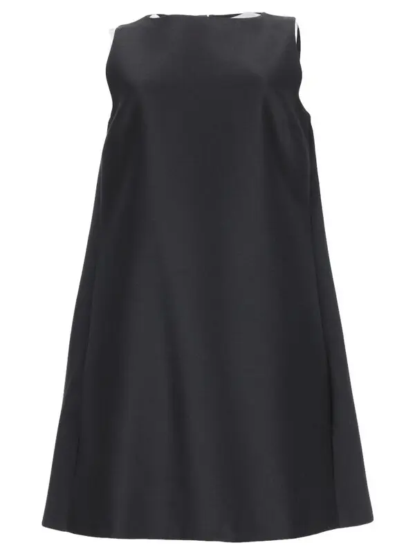 Balenciaga 100% Wool Mini Dress - Black