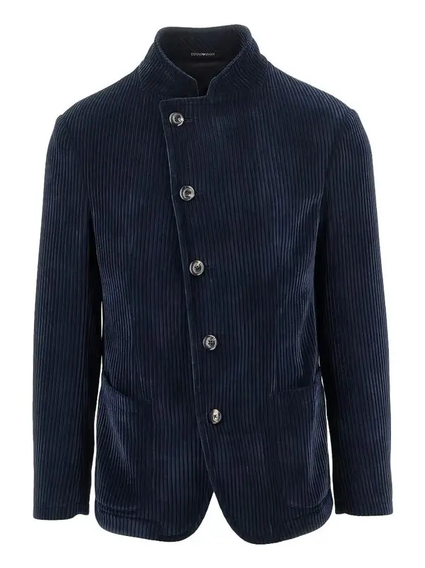 Emporio Armani Chenille Jacket - Blue