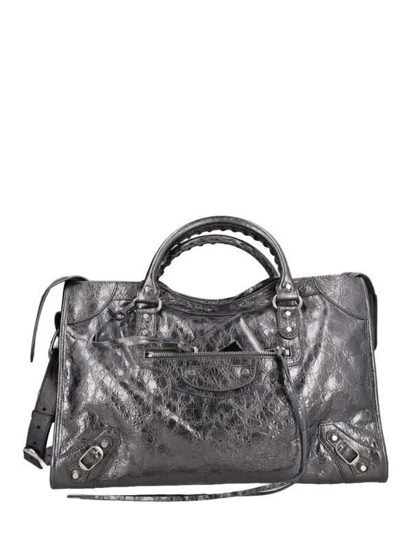 Balenciaga 100% Leather Handbag, Made In Italy - Grey