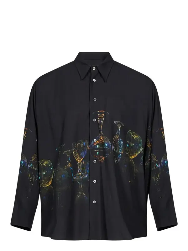 MAGLIANO 100% Viscose Shirt - Black