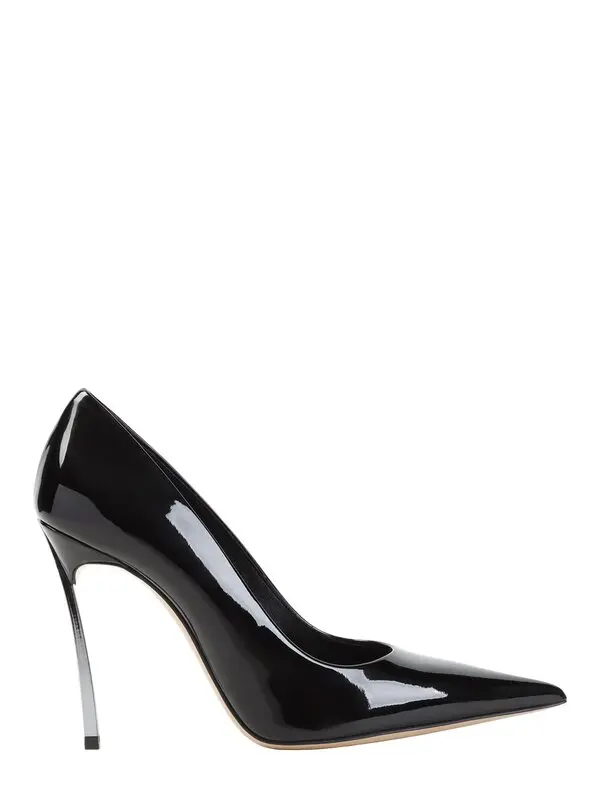 Casadei Superblade Patent Leather Pointed-toe Pumps - Black