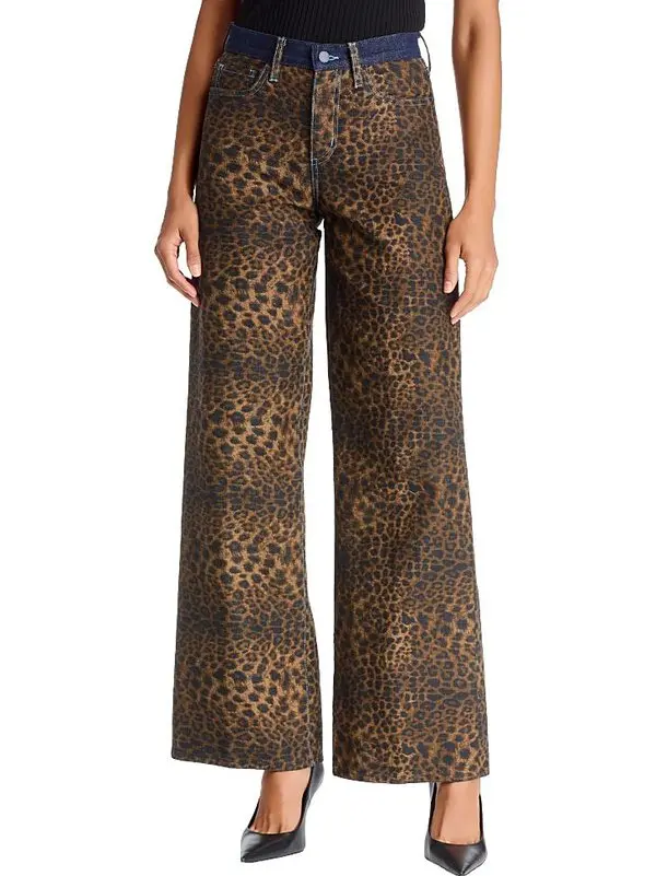 L'Agence Alicent High Rise Sneaker Wide Leg Jeans - Zephyr
