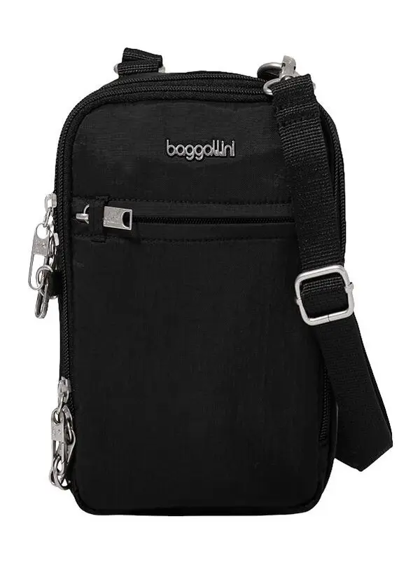 BAGGALLINI Securtex Classic Anti Theft Mini Everything Crossbody - Black