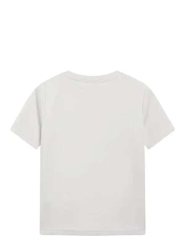 Max Mara Logo-embroidered Crew-neck T-shirt - Neutrals
