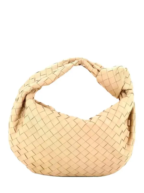 Bottega Veneta Bv Jodie Intrecciato Nappa Teen Hobo Bag - Neutrals