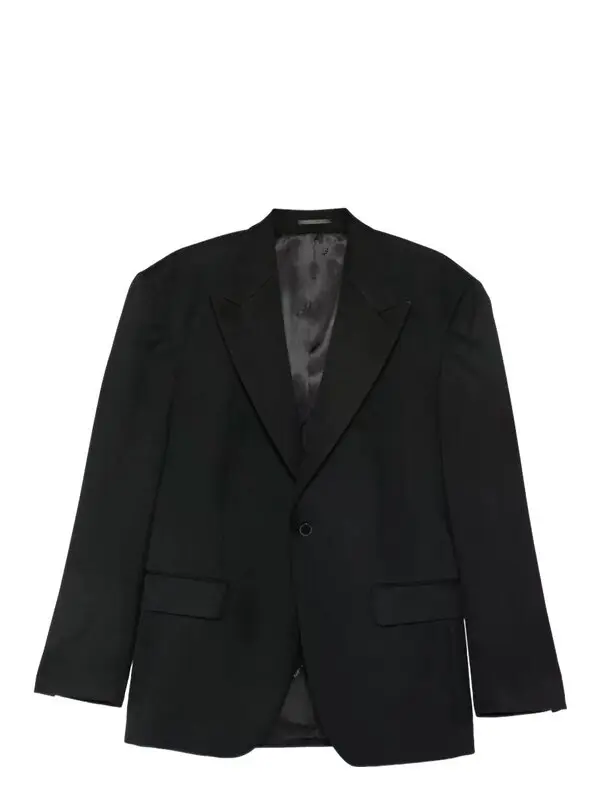 Karl Lagerfeld Peak-lapels Single-breasted Blazer - Black