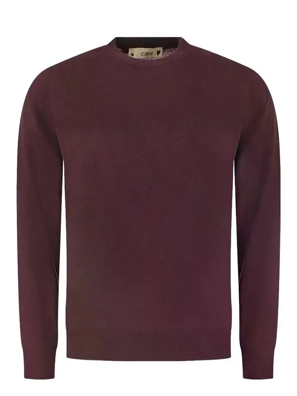 CUSTOMER LOVERS Crew-neck Virgin-wool Sweater - Red