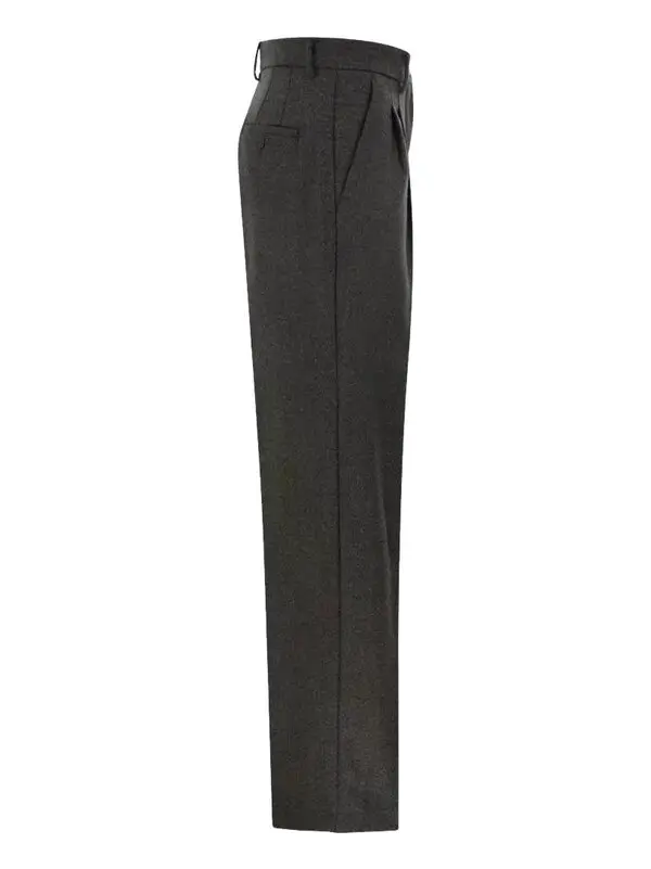 Max Mara Pleated Tapered Trousers - Grey